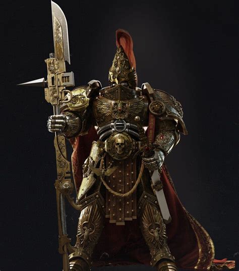 Artstation Adeptus Custodes Warhammer40k Fanart Dmitriy Mironov