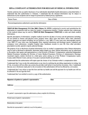 18 Printable Generic Medical Records Release Form Templates Fillable