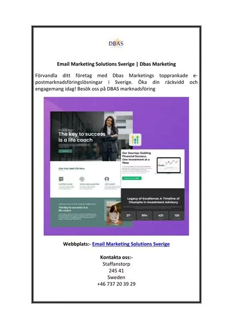 ppt email marketing solutions sverige dbas marketing powerpoint