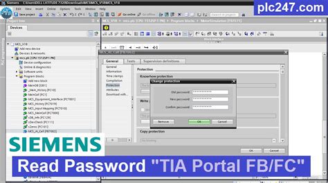 Unlock Password Tia Portal Function Block Siemens