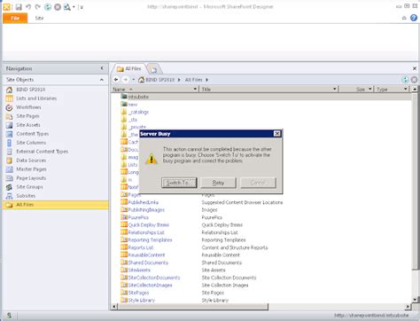 Windows Server Server Busy Switch To