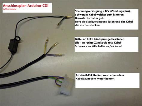 Arduino Cdi Anschlussplan