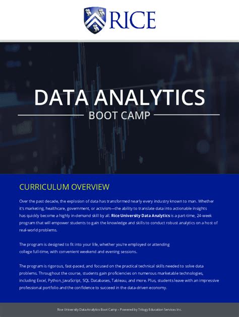 Fillable Online Data Science Boot Camp With Washington University In St