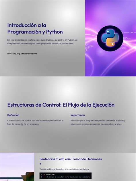 Clase 3 Estructuras De Control Python Pi Pdf