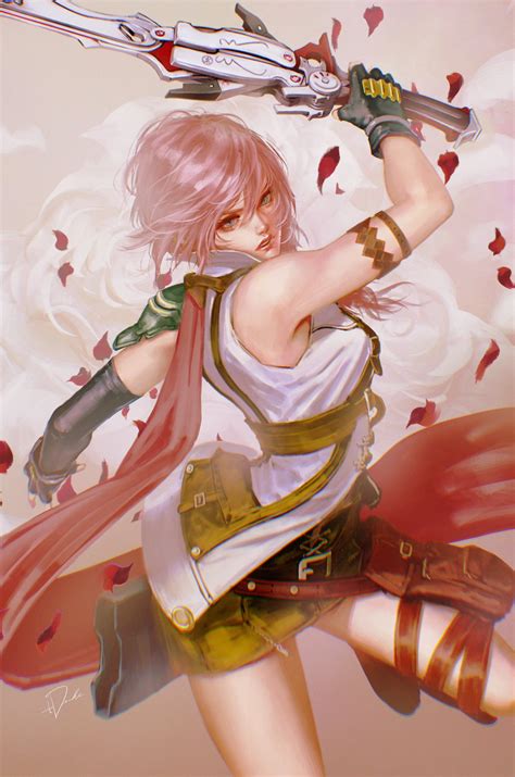 Lightning Farron Final Fantasy And More Drawn By Tdsuke Danbooru
