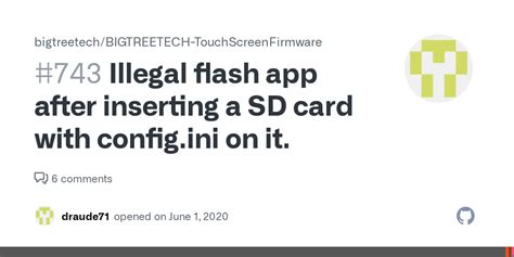 Illegal Flash App After Inserting A SD Card With Config Ini On It