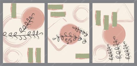 Premium Vector Botanical Wall Art Vector Set Floral Line Art Drawing