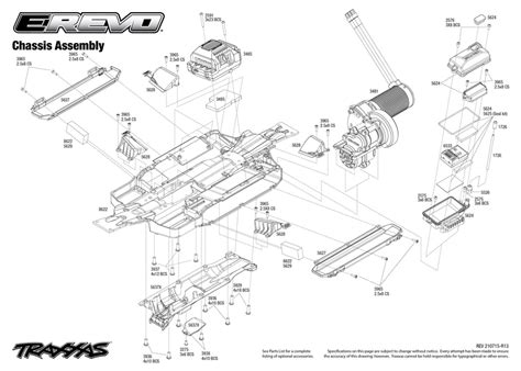Traxxas E Revo Vxl Brushless Parts Exploded View 86086 4 — Adventure Hobbies And Toys