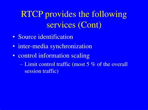 Ppt Rtprtcp Powerpoint Presentation Free Download Id4806533