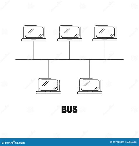 Network Topology Computer Network Connection Vector Illustration 24926784
