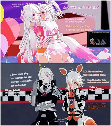 Fnaf Vr Hw Help Wanted 2 Funtime Foxy X Chica Ship By Norinori77 On