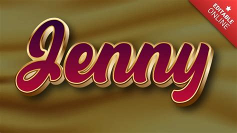 Jenny Text Effect Generator