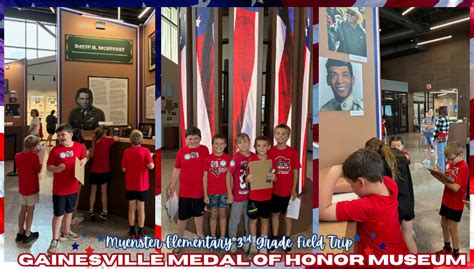 Muenster Elementary 3rd Grade Field Trip Gainesville Medal Of Honor