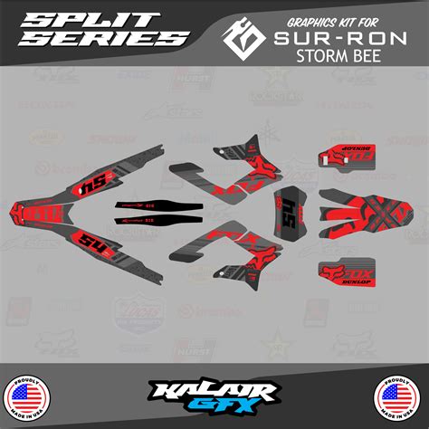 Kalair Gfx Graphics Kit For Surron Storm Bee All Years Split Series