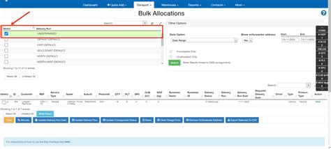 Bulk Allocation