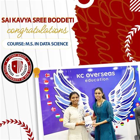 Kc Overseas Education Visakhapatnam On Linkedin Kcvizagsuccess Proudmoment Stonybrookbound