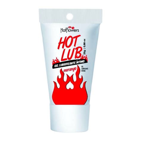 Lubrificante Íntimo à Base De Água Que Esquenta Hot Lub Aroma Morango 25ml Sex Shop Loja Do