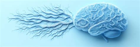 A Detailed Three Dimensional Rendering Of The Human Brain Displaying Its Intricate Neural
