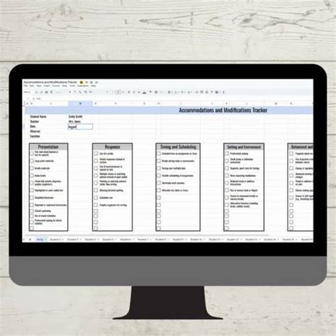 Accommodations Tracker And Checklist Iep Cheat Sheets Accommodation
