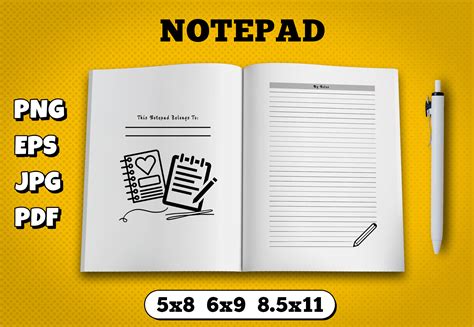 Notepad Kdp Interiors Graphic By Tivecreate · Creative Fabrica