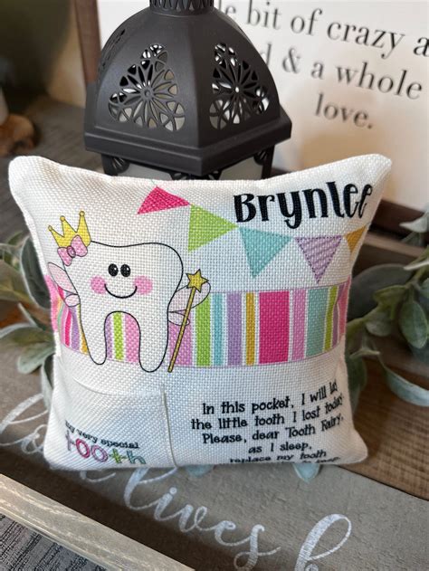 Personalized Tooth Fairy Pillows Tooth0520 Bailey Bunch Designs