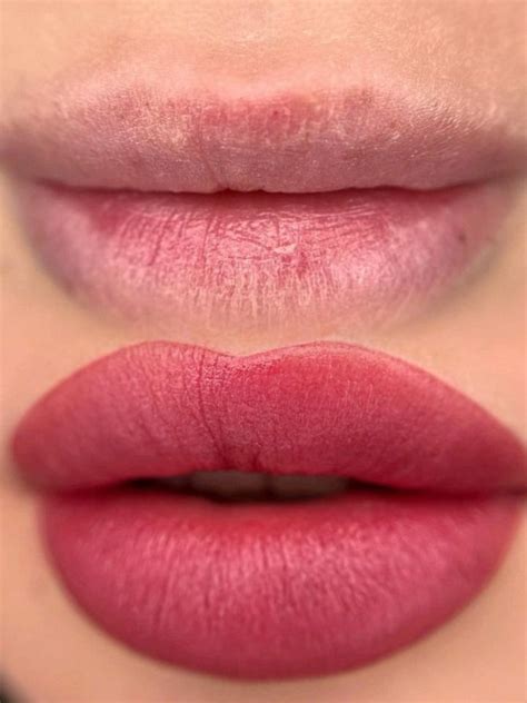 Татуаж губ натуральный акварельная техника Lip Permanent Makeup Lip Tattoos Permanent Makeup