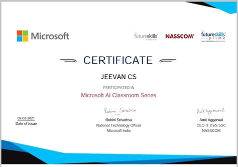 Jeevan Cs On Linkedin Microsofttechnologies Nasscom