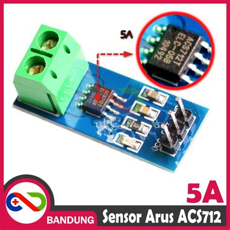 Jual Sensor Arus Acs712 5a Range Hall Current Sensor Module For Arduino Uno Nano Mega Shopee