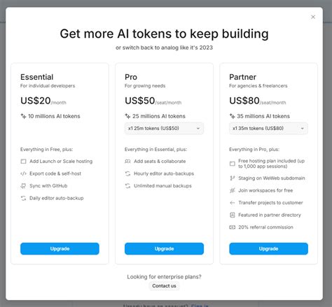 ask weweb ai it does not work can we revert back to the previous