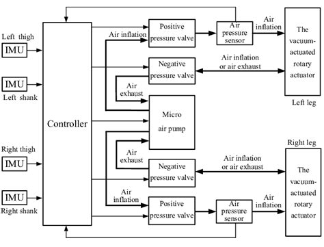 Working Principle Diagram Of The Wearable Soft Knee Exoskeleton