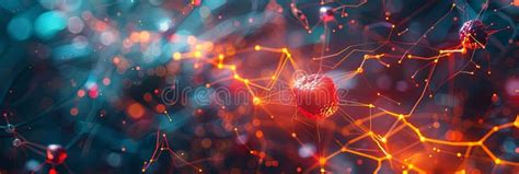 An Abstract Illustration Depicting A Neural Network With Interconnected Nodes Representing The