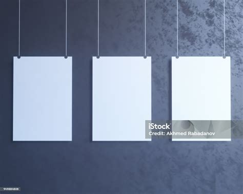 포스터 모형 모형 서식 파일 격리 된 흰색 배경 디자인 3 차원 일러스트 레이 션을 위한 준비 0명에 대한 스톡 사진 및 기타 이미지 Istock