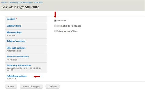 Unpublishing Content In Drupal IT Help And Support