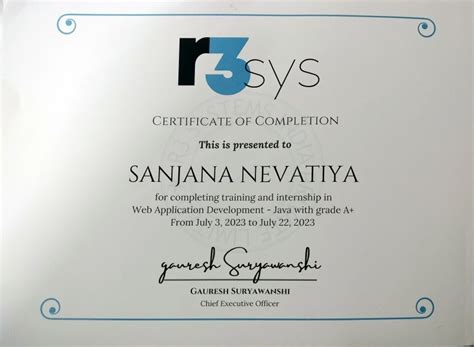Sanjana Nevatiya On Linkedin Javadeveloper Internshipopportunity