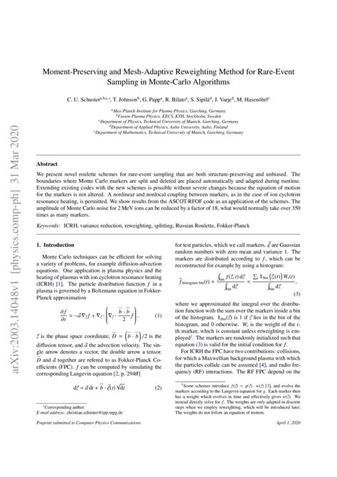 Moment Preserving And Mesh Adaptive Reweighting Method For Rare Event
