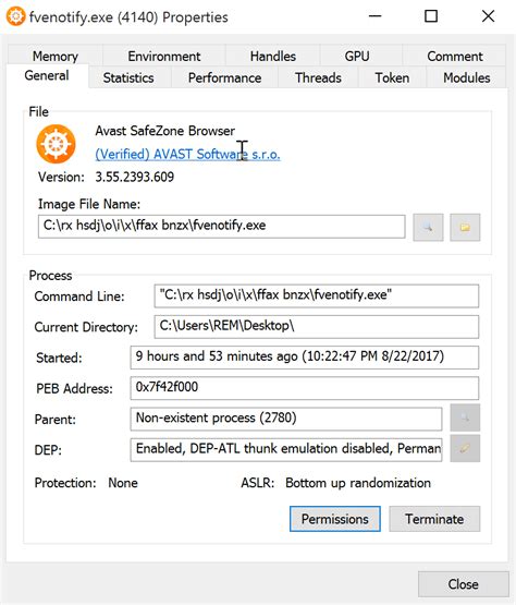 malicious script dropping an executable signed by avast sans