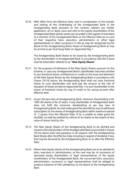 Draft Scheme Of Amalgamation Ver 10 Pimpri Chinchwad Sahakari Bank