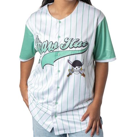 One Piece Zoro Straw Hat Crew Baseball Jersey Clothing Zing Pop