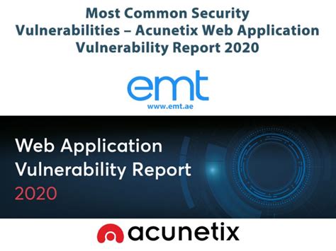 Most Common Security Vulnerabilities Acunetix Web Application