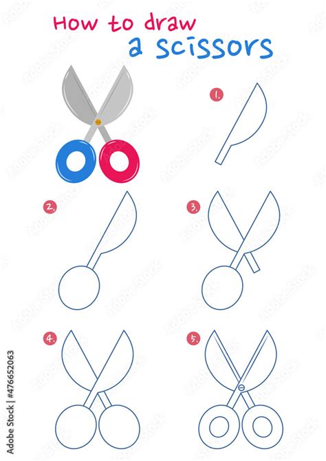 Scissors Drawing Step By Step At Sheila Cline Blog