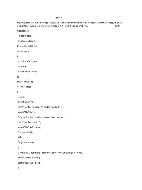 Datastructureslip Pdf Computer Science Computer Programming