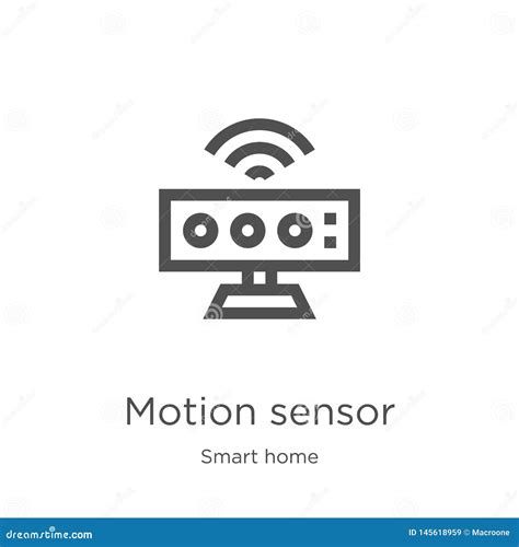 Motion Sensor Icon Vector From Smart Home Collection Thin Line Motion