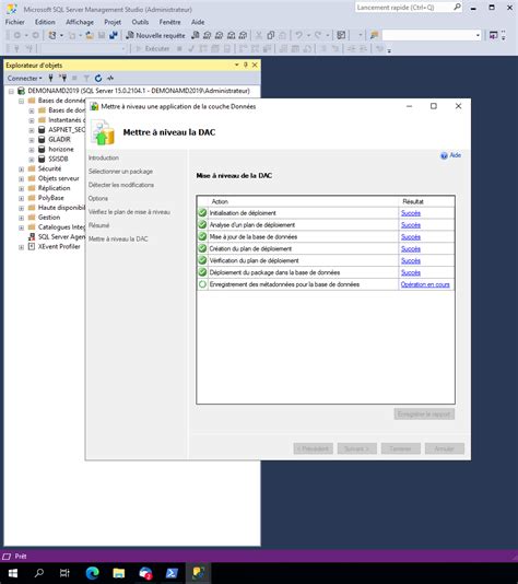 Logiciel Sql Server Management Studio SSMS Comment déployer DACPAC