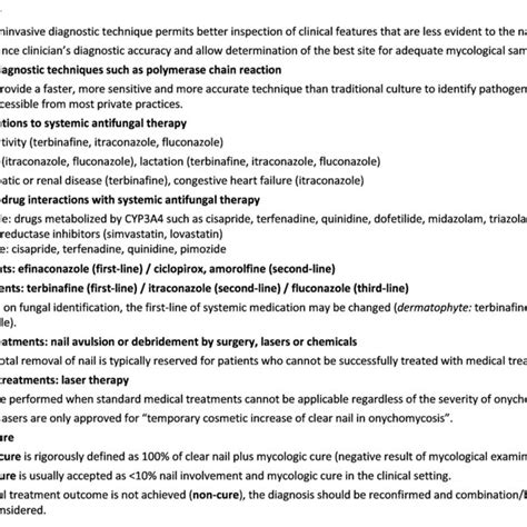 Proposed Algorithm For The Diagnosis And Treatment Of Onychomycosis By