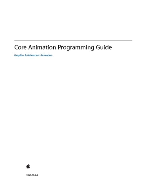 Core Animation Guide Pdf Objective C Class Computer Programming