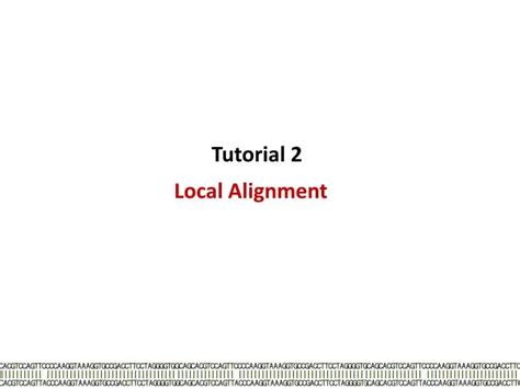 PPT Local Alignment PowerPoint Presentation Free Download ID