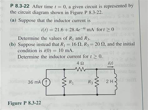 Solved P 83 22 ﻿after Time T0 ﻿a Given Circuit Is