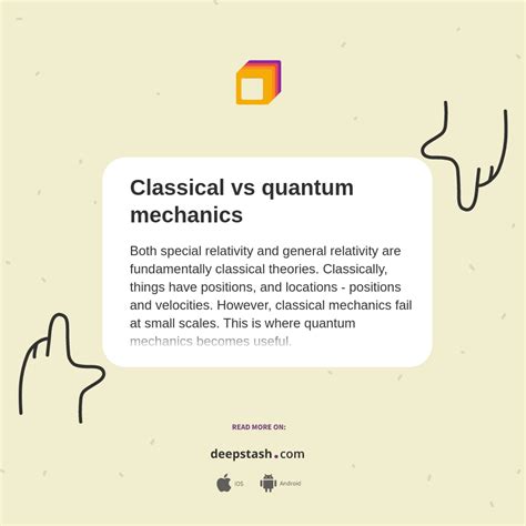 Classical Vs Quantum Mechanics Deepstash