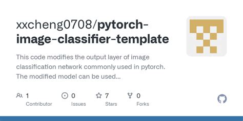 Github Xxcheng0708pytorch Image Classifier Template This Code