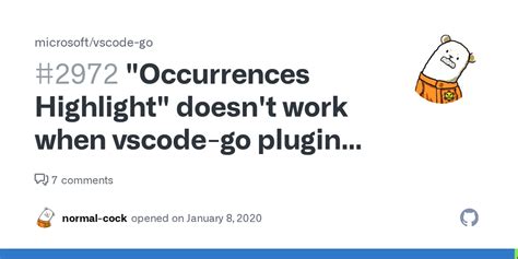 Occurrences Highlight Doesn T Work When Vscode Go Plugin Is Enabled